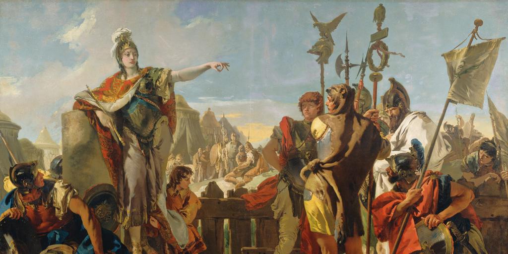 Queen Zenobia Addressing Her Soldiers by Giovanni Battista Tiepolo